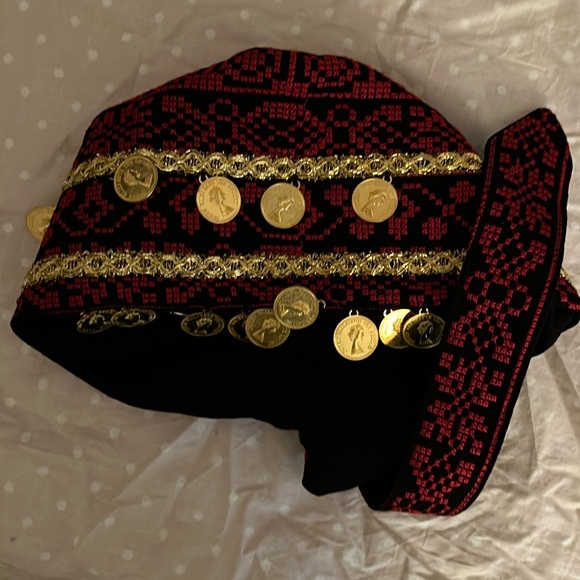 Accessories | Palestinian Tatreez Turban Hat With Coins | Poshmark